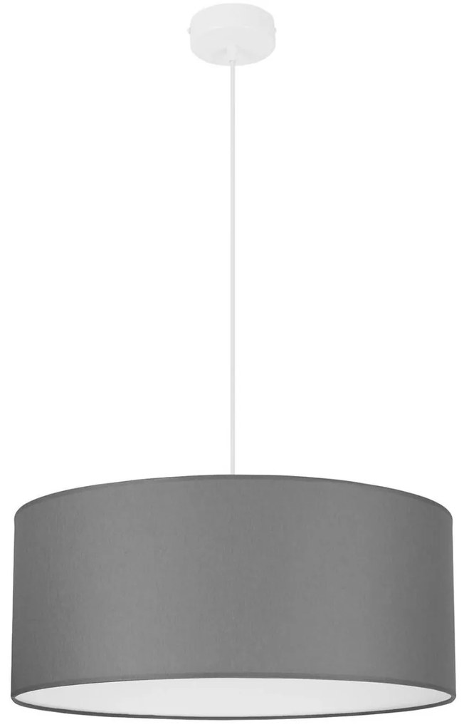 Závěsné svítidlo SHADE, 1x textilní stínítko (výběr ze 4 barev), (výběr ze 3 barev konstrukce), (fi 50cm), W