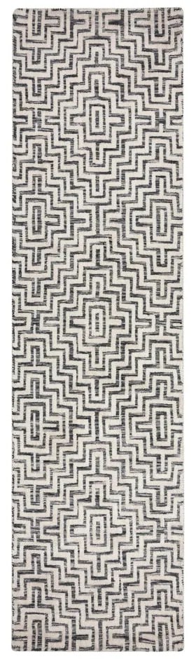 Šedý běhoun 80x300 cm Rhett – Flair Rugs