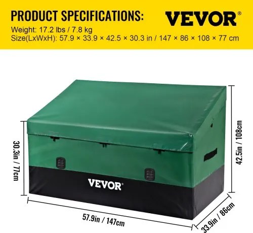 Venkovní úložný box Patio Deck Box 870,6 l voděodolná PE plachta
