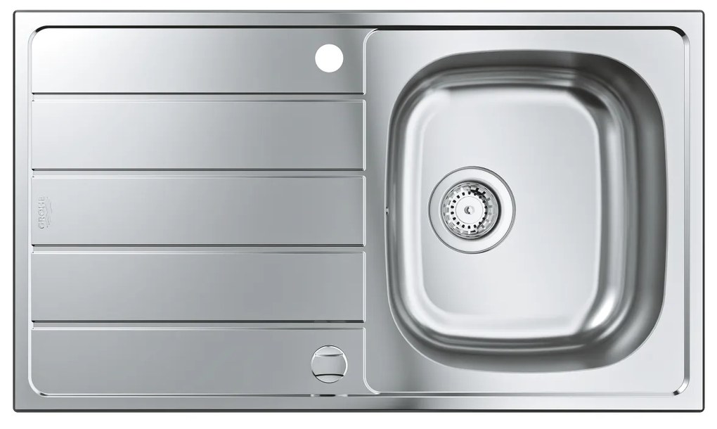 Grohe dřezový set - nerezový dřez s baterií Eurosmart - komplet, nerez, chrom K 200 SET