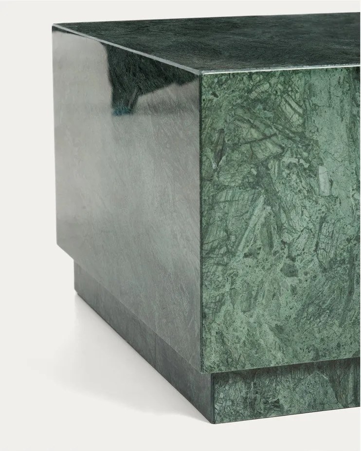 Zelený mramorový konferenční stolek 50x100 cm Sorein – Kave Home