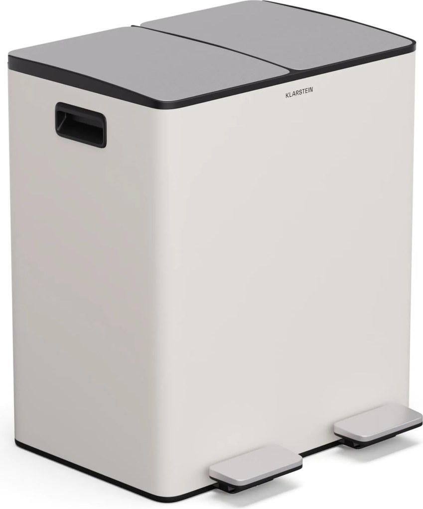 Klarstein EcoVista, odpadkový koš s kompostérem, 40 l + 3 l/koš + kompostér, Soft-Close