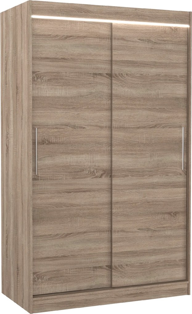 ADRK Furniture Posuvná skříň s LED osvětlením COLLIN 120 SW-COL-T-120+L-V004
