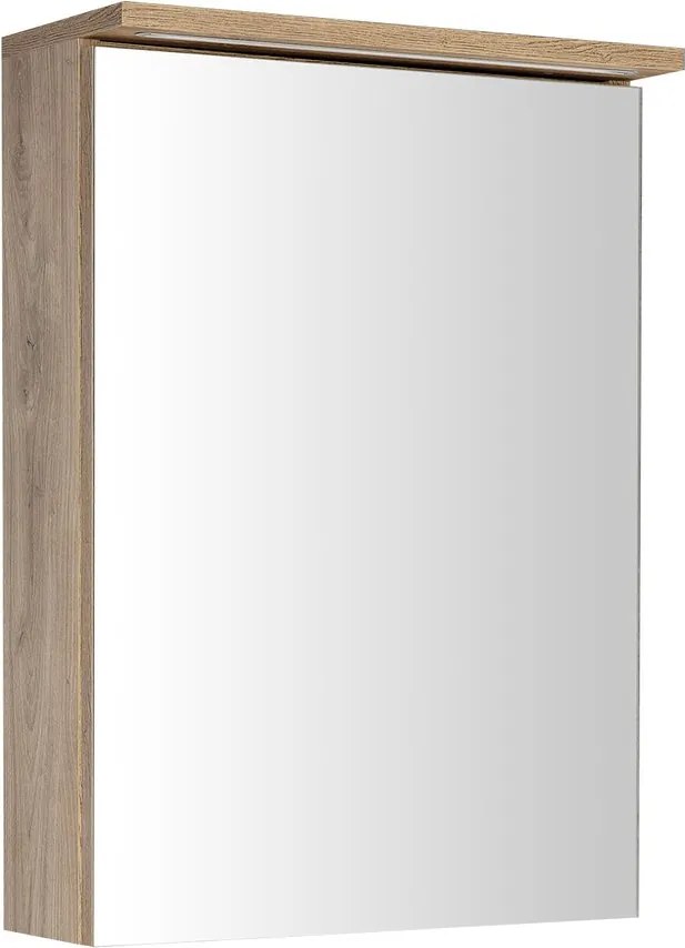Aqualine Aqualine, KAWA STRIP Galerka s LED osvětlením 50x70x22cm, dub emporio, WGL35S