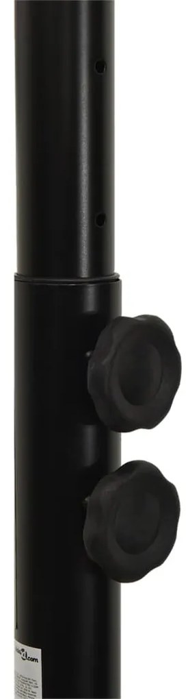 Basketbalový koš černý 216–250 cm polyethylen - Default Title