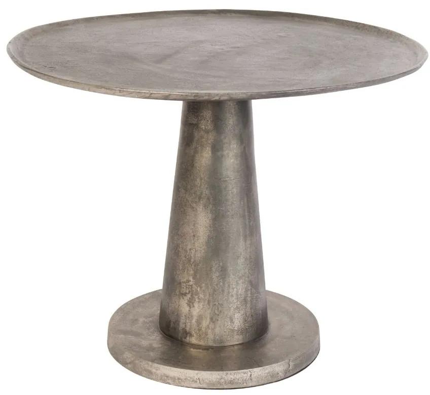 OnaDnes -20% Stříbrný konferenční stolek DUTCHBONE Brute O 63 cm