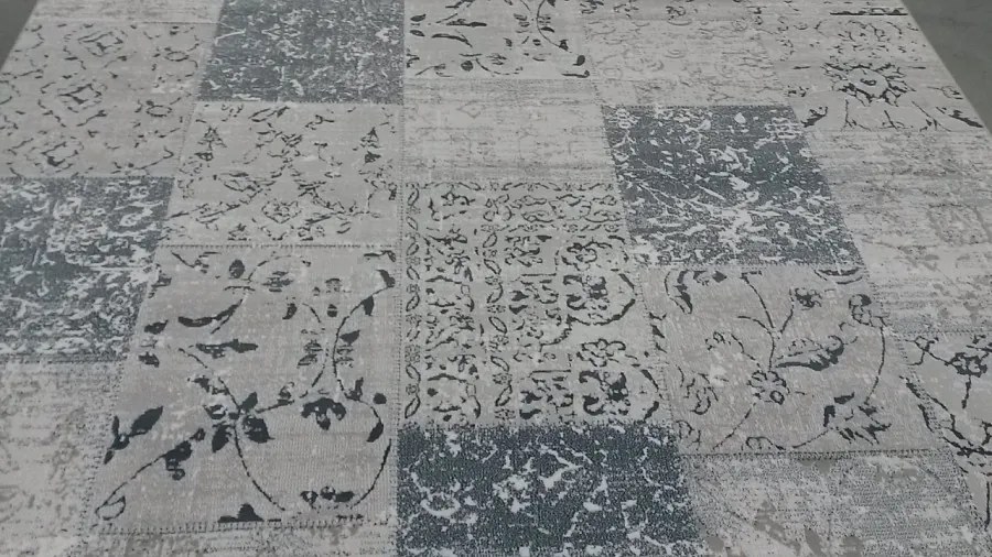 moderní kusový koberec PIAZZO 12168 šedomodrý 200x290