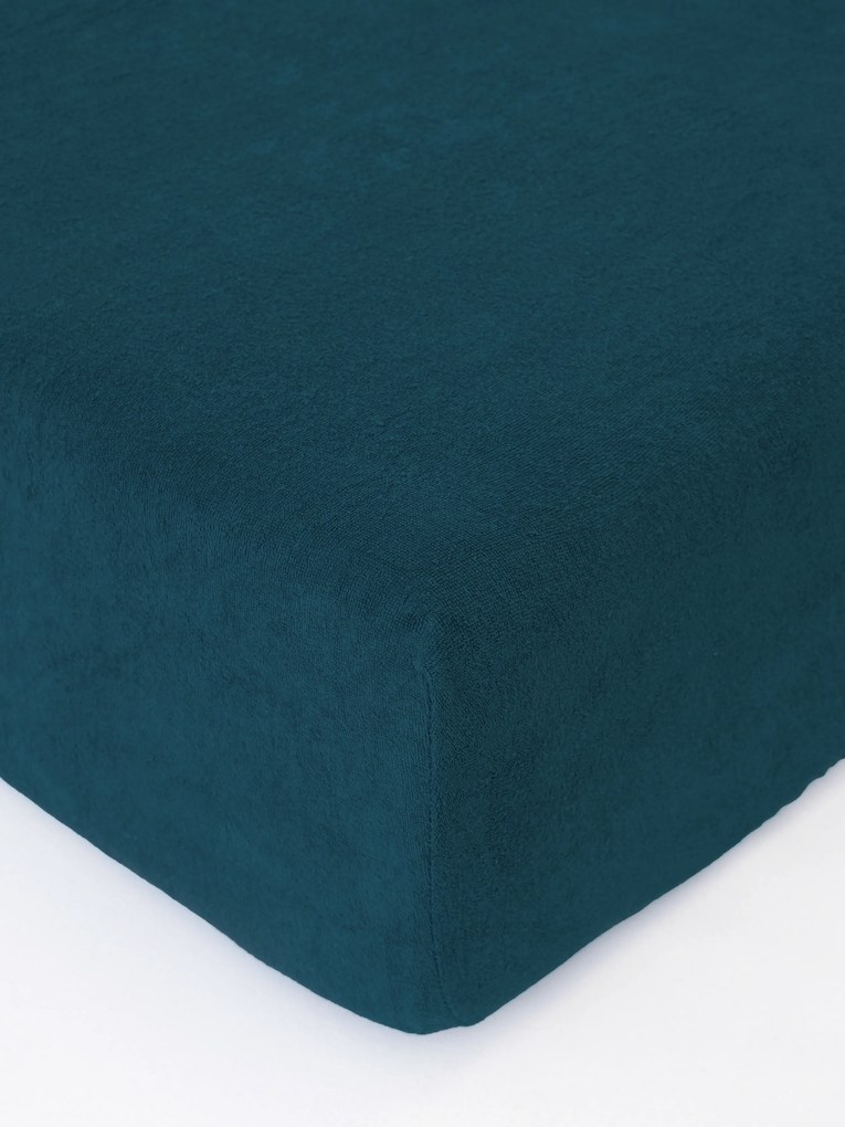 MK Lůžkoviny Froté prostěradlo 180 × 200 cm - petrolejová