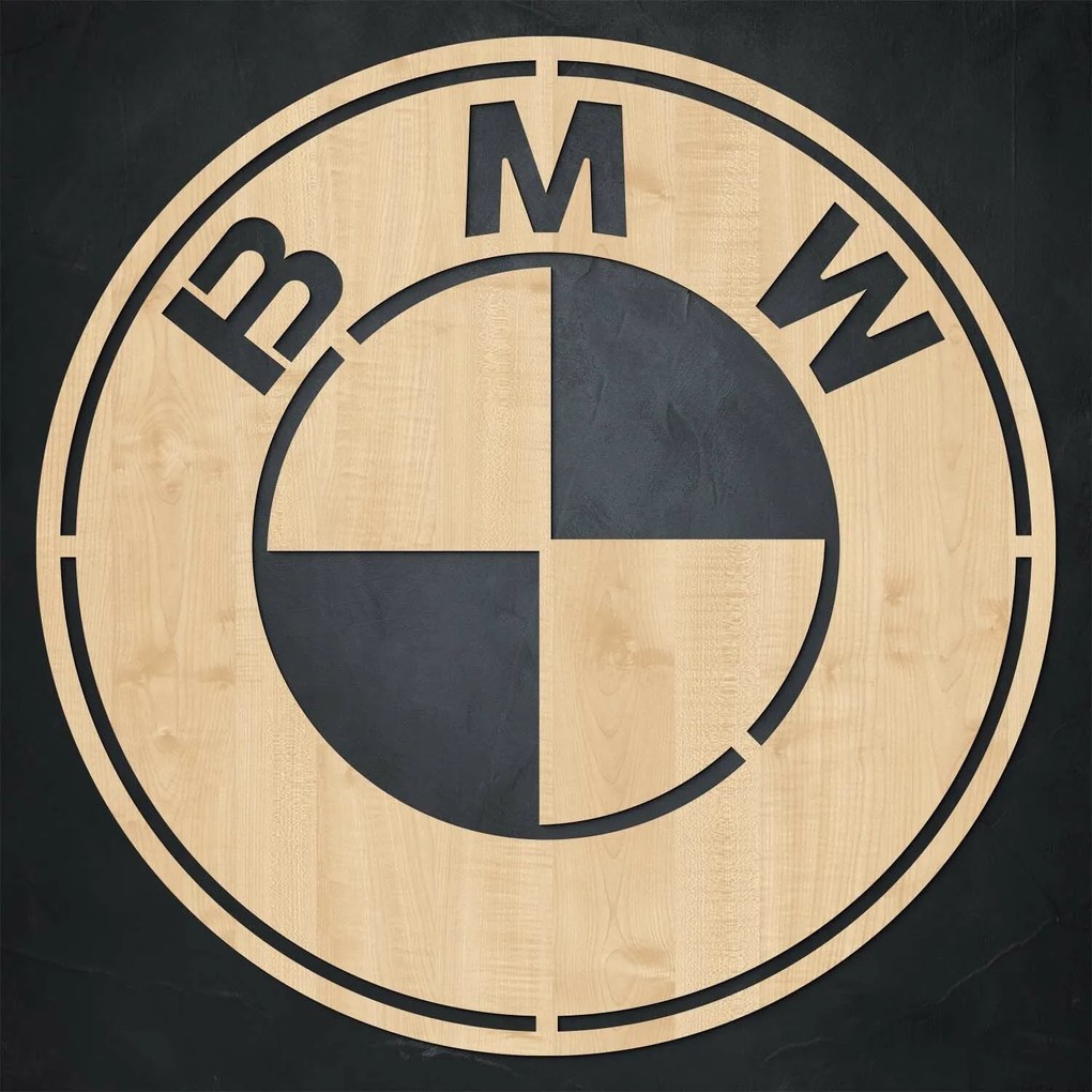 DUBLEZ | Dřevěné logo značky auta - BMW