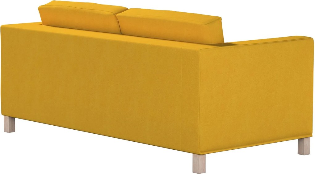 Potah na pohovku IKEA Karlanda rozkládací, krátký barva žlutá látka pletený vzor