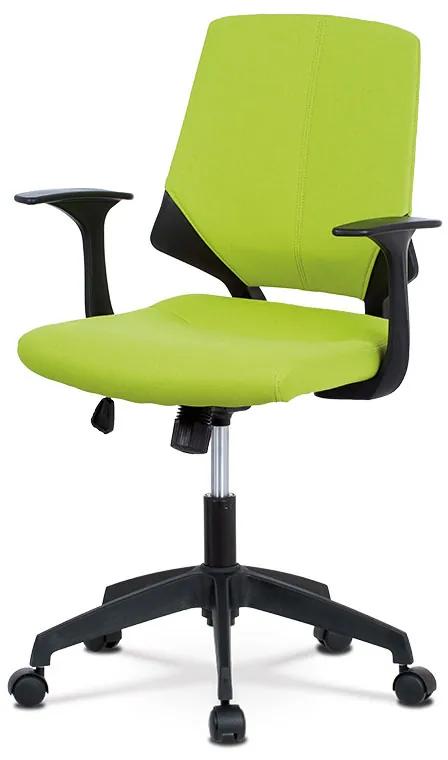 Dětská otočná židle KA-R204 GRN látka zelená