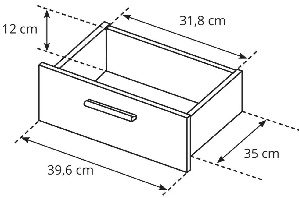 LINK s | komoda 1D4S | 80 cm | sonoma