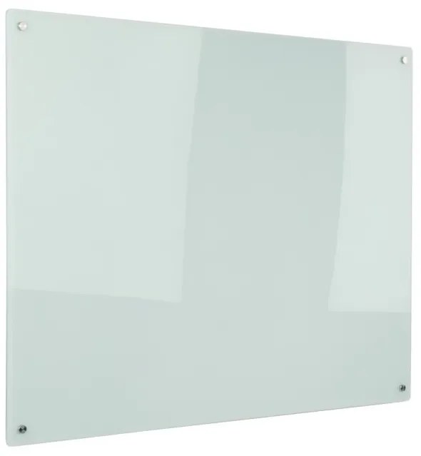 Skleněná magnetická tabule na zeď, bílá, 600 x 900 mm