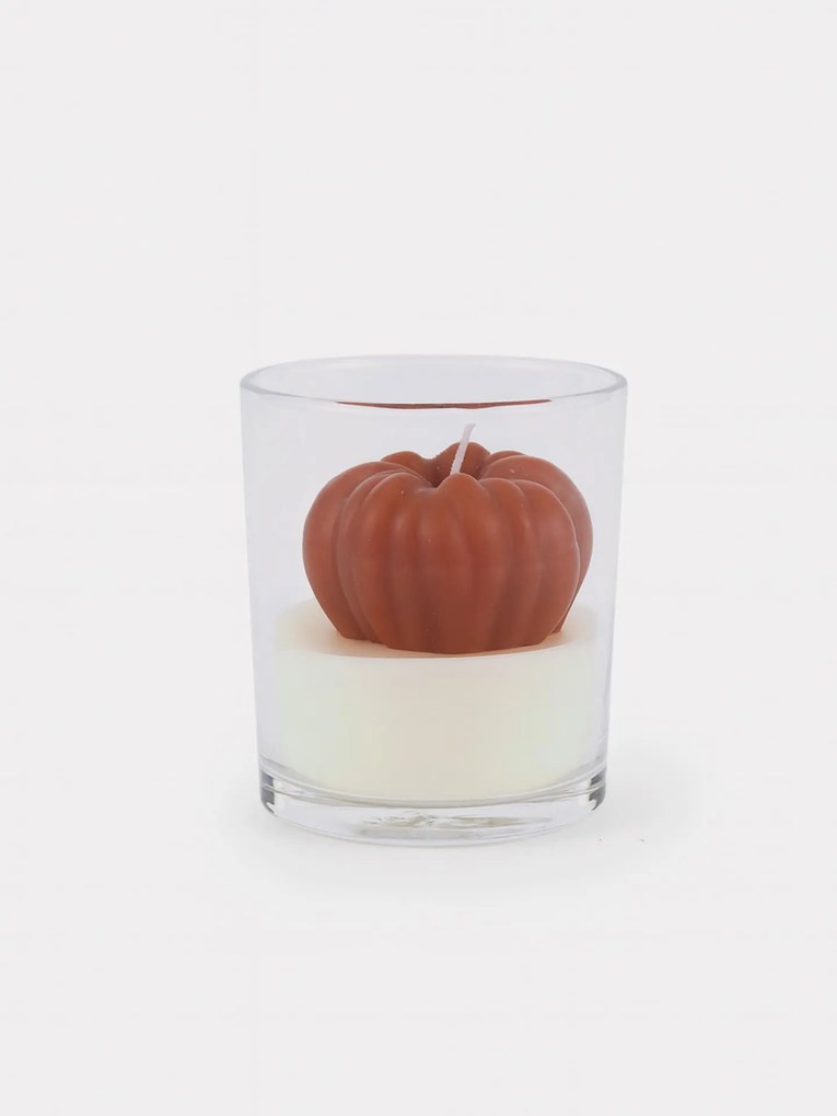 Sinsay - Vonná svíčka ve skle Pumpkin Cream Brule - oranžová