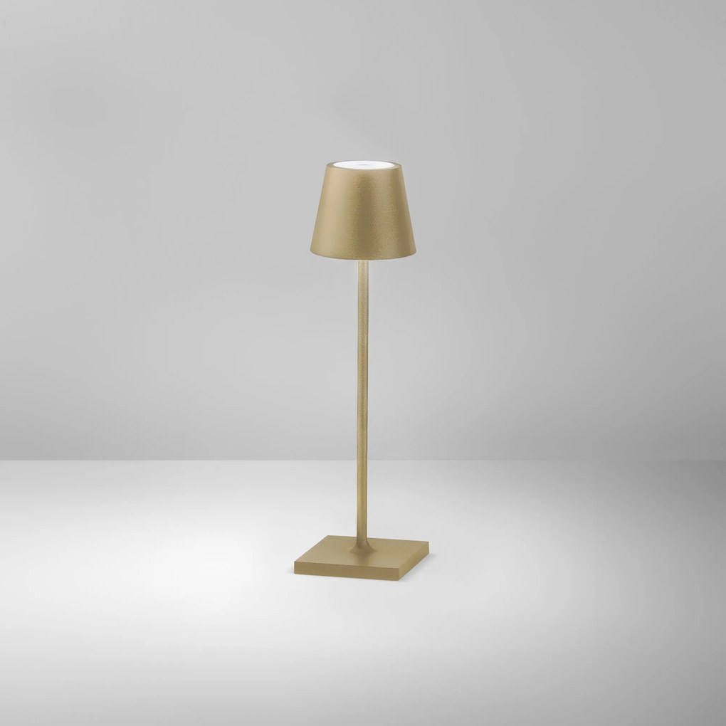 FAN LED-DRINK-S-ORO Nabíjecí venkovní svítidlo DRINK‑S zlatá, LED 1,5 W, 165 lm, integrovaná baterie 1900 mAh - FANEUROPE
