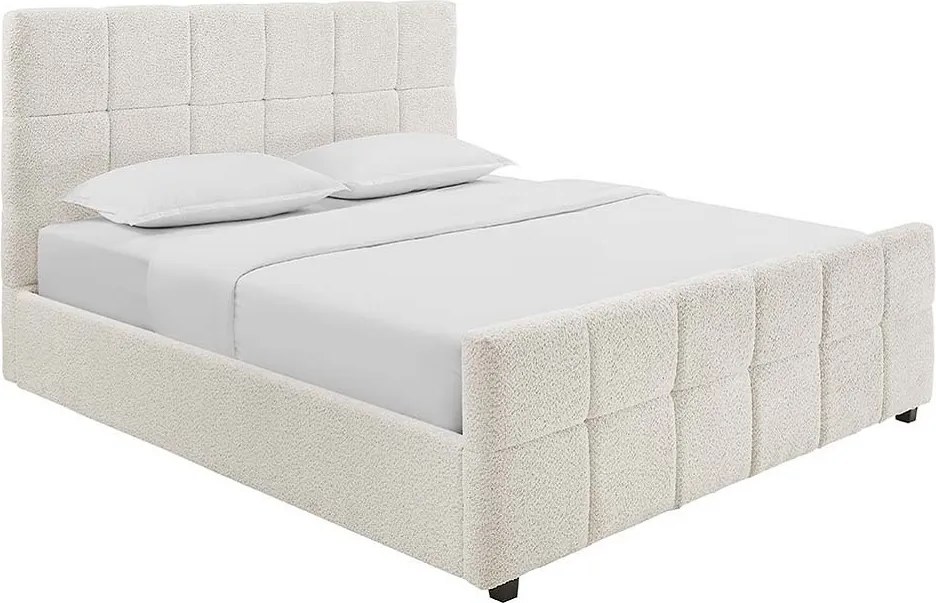 Designová postel Viola 160 x 200 cm krémová