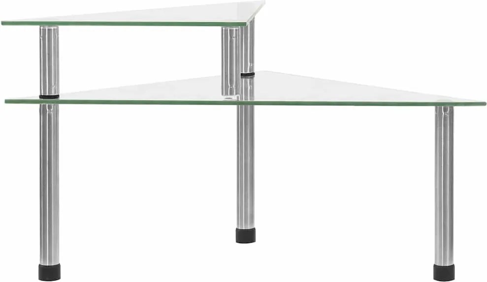 Kuchyňská police průhledná 49,5 x 35 x 19 cm tvrzené sklo 249525