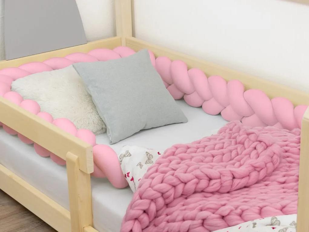 Benlemi Textil pro dětské postele - cop/mantinel Délka copu, mantinelu: 200 cm (2m), Barva copu/mantinelu: Bílo-šedo-mint