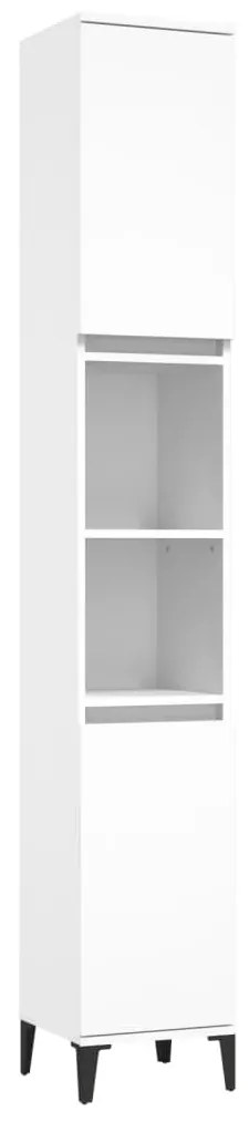 3dílný set koupelnového nábytku bílý kompozitní dřevo,  3185589