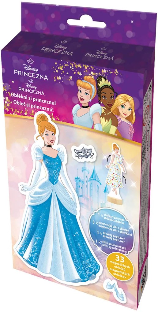 JIRI MODELS Magnetické oblékání + omalovánky Disney Princezny Popelka 2
