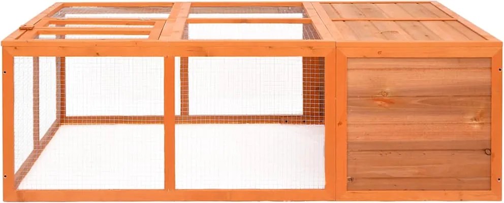Zahradní klec pro zvířata 150 x 100 x 50 cm masivní jedle 171452