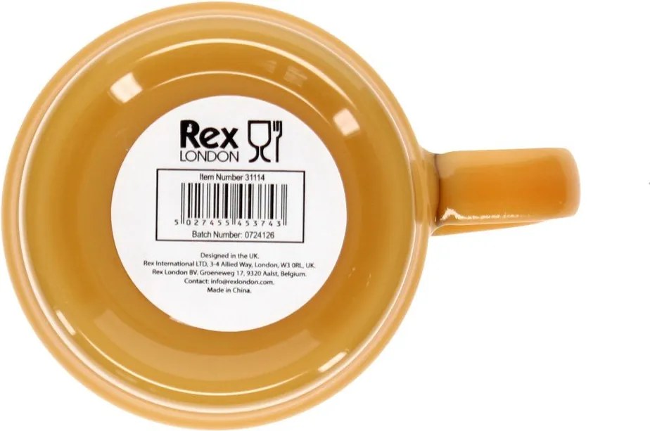 Skleněný hrnek v hořčicové barvě 280 ml – Rex London