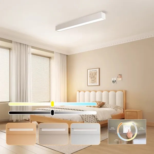 Immax NEO 07258L - LED Stmívatelné svítidlo LUNGO 29W/230V Wi-Fi Tuya bílá + DO