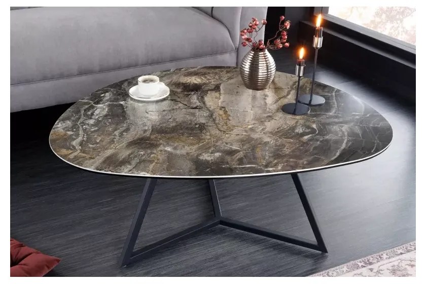 Massive home | Konferenční stolek MARVELOUS TAUPE 90 CM keramika