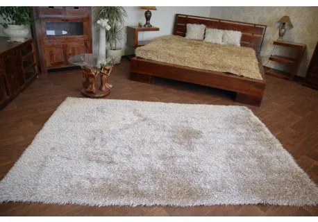 Kusový koberec LOVE SHAGGY model 93600 béžový velikost 80x150 cm | krásné koberce cz