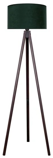 Brilagi - Stojací lampa VELVET 1xE27/60W/230V wenge/zelená