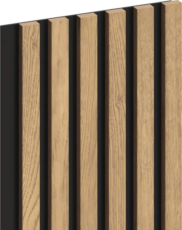 Mexen Lam-B, akustické stěnové lamely 275 × 30 cm, HDF deska 4 mm, technická dýha, borovice klasická, S100-275307-3015-012