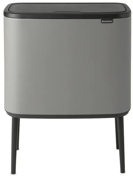 Brabantia BO TOUCH BIN Dotykový odpadkový koš 11+23 l - minerální světle šedá