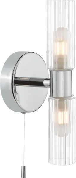 Där Lighting BOL0950 - Koupelnová nástěnná lampa BOLTON 2xG9/5W/230V IP44 chrom