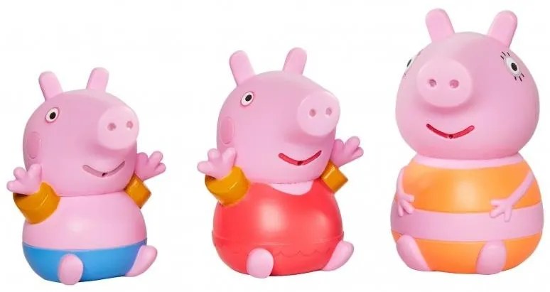 Hračka do vody toomies - prasátko peppa pig, maminka a tom - stříkající hračky do vody
