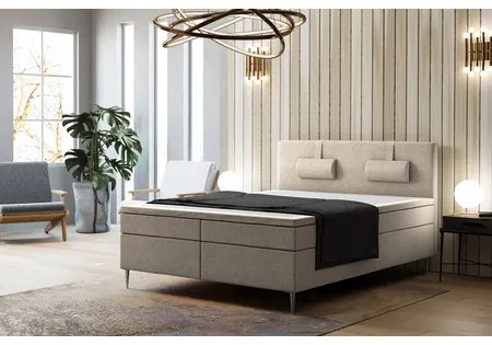 Čalouněná postel Brooklyn 200x200 cm Béžová