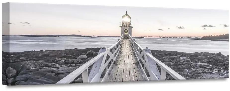 Styler Obraz na plátně - Most a moře 45x140 cm
