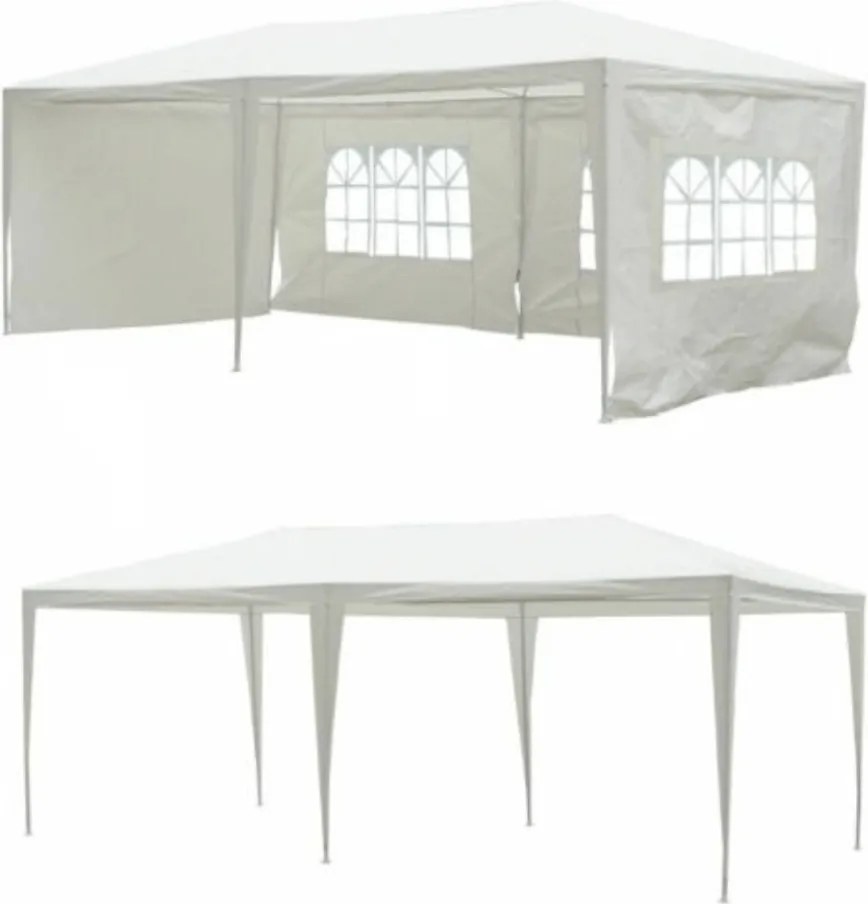 Zahradní párty stan, bílá, 3x6 m, TEKNO TYP 2