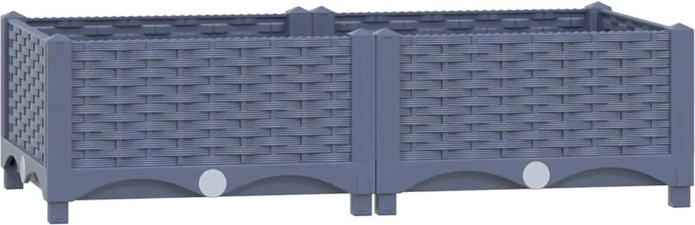 Vyvýšený záhon 80 x 40 x 23 cm polypropylen 310398