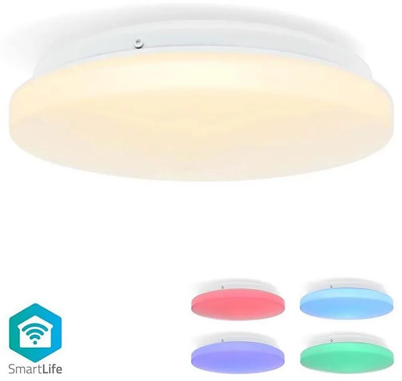Nedis WIFILAC35WT - LED RGBW Stm. svítidlo LED/18W/230V 2700-6500K IP44 Wi-Fi