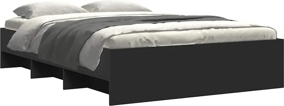 Rám postele černý 120 x 200 cm kompozitní dřevo 3295661