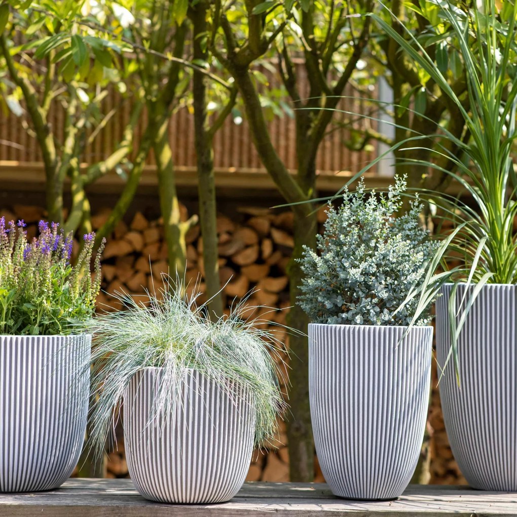 Capi Nature Groove Planter Ball Ivory Ø 24 cm / V 21 cm