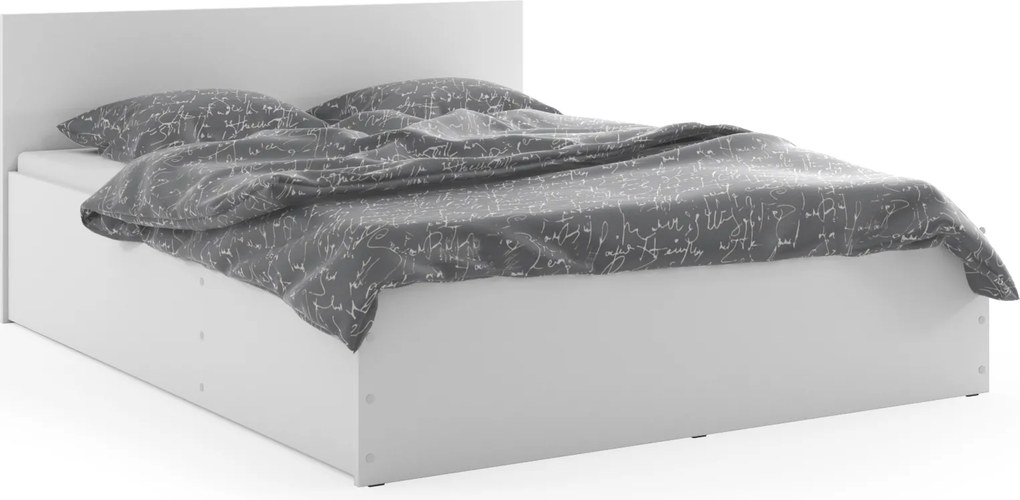 SMB Dřevěná postel s úložným prostorem CANARY, 140x200 cm Dekor: Dub Kraft