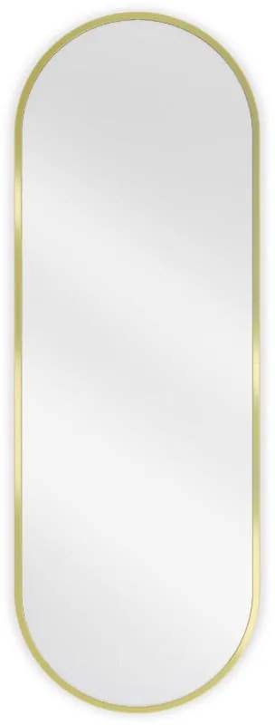 Mexen Loft, oválné koupelnové zrcadlo 100 x 35 cm, barva rámu zlatá lesklá, 9851-100-035-000-50