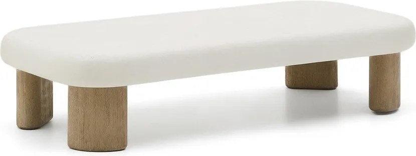 Zahradní konferenční stolek s betonovou deskou 70x140 cm Labra – Kave Home