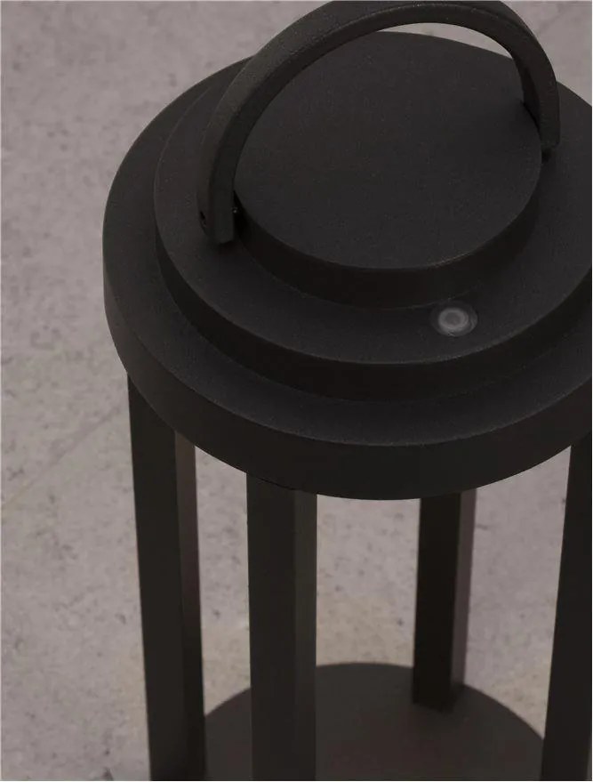 NV 9492700 Venkovní stolní lampa MOCHA antracitový hliník a čiré sklo LED 2W 3000K 5V DC 96st. IP54 - NOVA LUCE