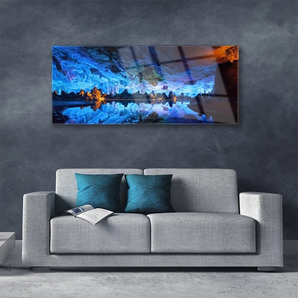 Plexisklo-obraz Jeskyně Světlo Ledovec 125x50 cm