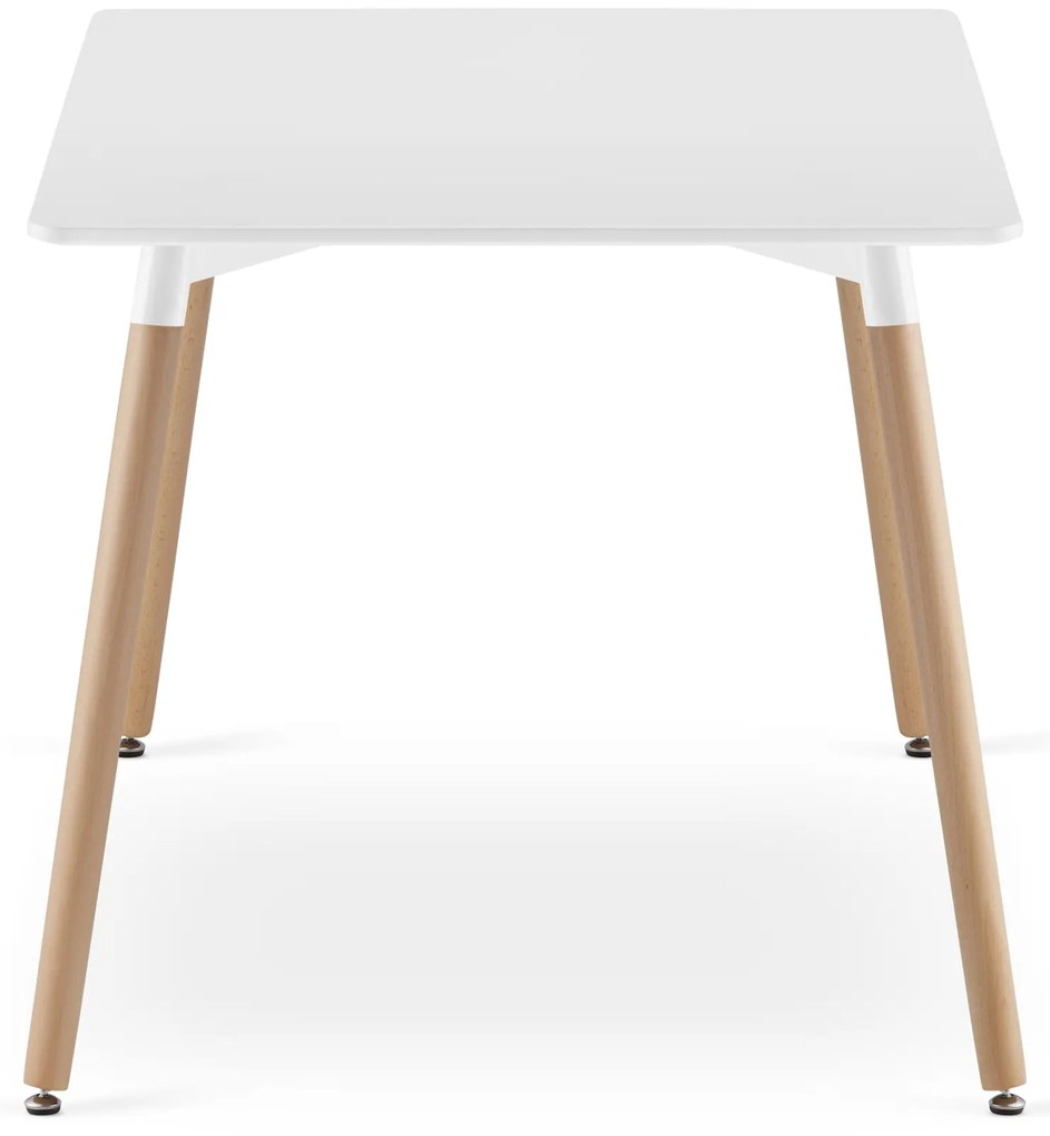 ARCHIV Jídelní set 1 + 4, stůl ADRIA 120x80cm bílý + židle BALI MARK černá