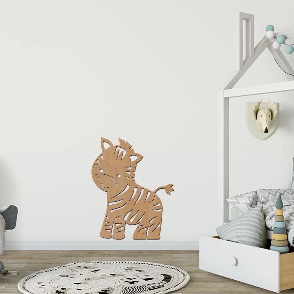 dřevo života Dřevěná dekorace ZEBRA Zvolte barvu dekoru: Třešeň, Rozměry šxv (cm): 33x40
