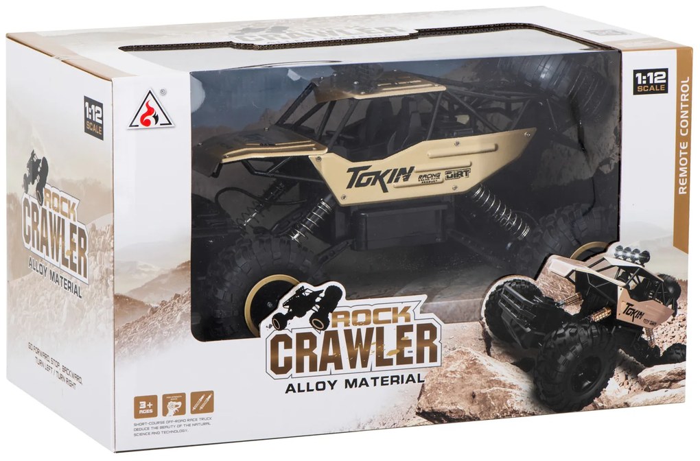 Creative Corner RC auto Rock Crawler 1:12 4WD METAL zlatý