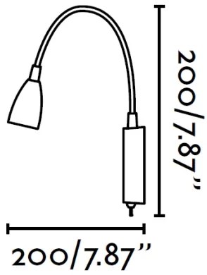 FARO 40994 - LED Nástěnná lampa LOKE LED/3W/230V